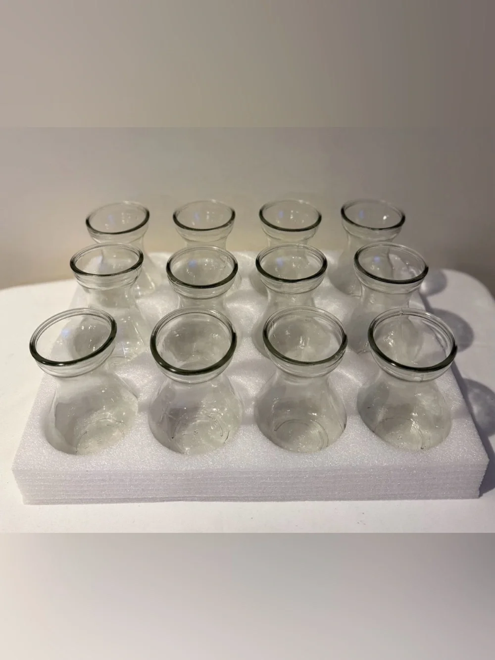 Accents | Set Of 12 Clear Glass Bud Vases Elegant Minimalist ...